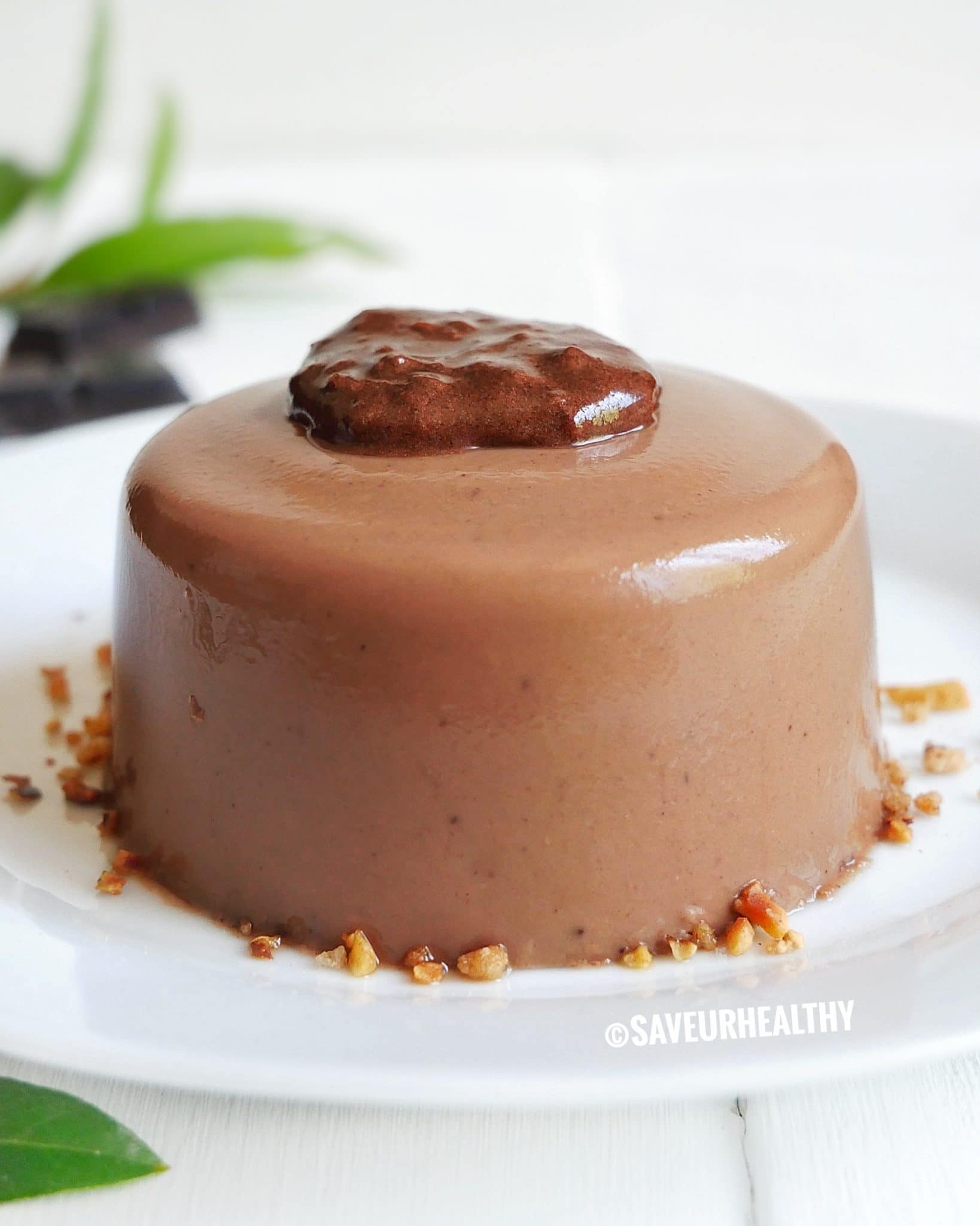 FLAN chocolat protéiné express (vegan-sans gluten) – saveurhealthy