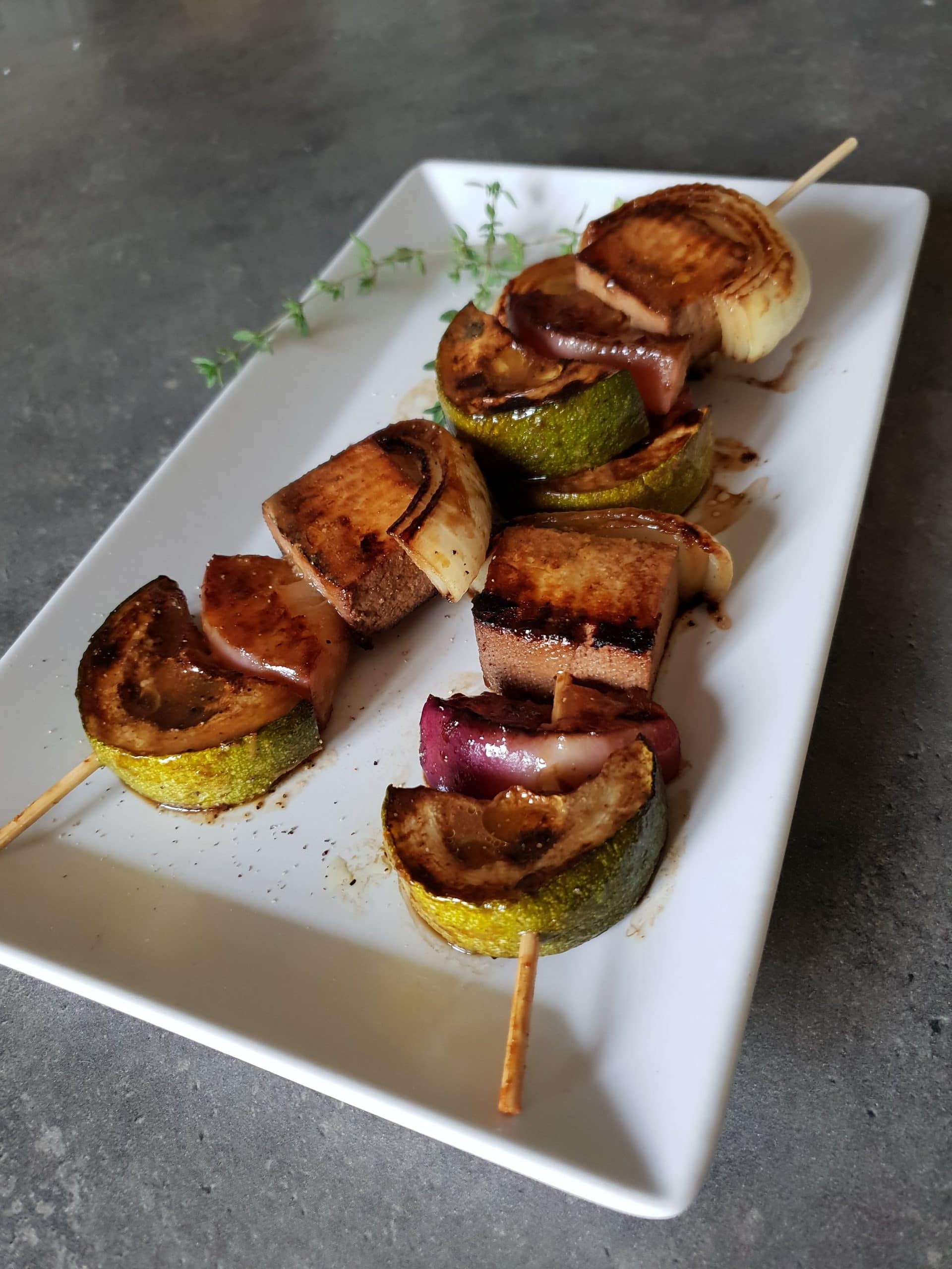 BROCHETTES TOFU NECTARINE – saveurhealthy