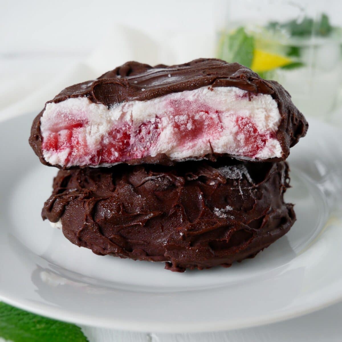 yaourt glacé fraise chocolat – saveurhealthy